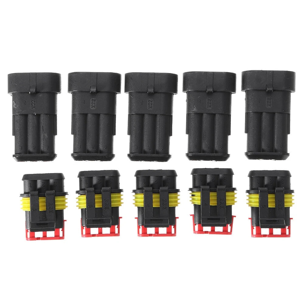 Waterproof Electrical Wire Connectors - 15pcs 2/3/4 Pins for Secure and ...