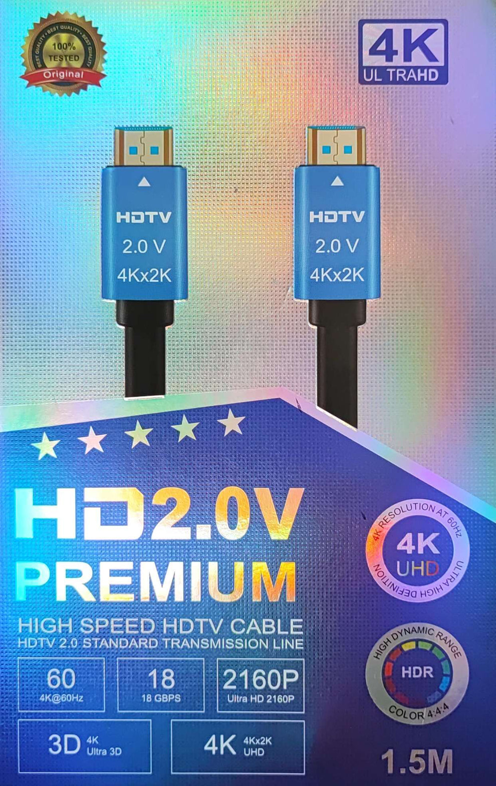 1,5 m HDMI-kabel vir Ultra HD 4K-resolusie | Buigsame en betroubare ko – Electromann SA