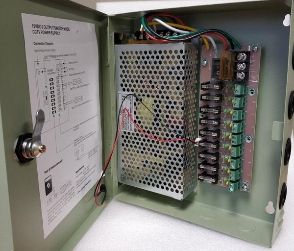 12v 10 Amp Power Supply with Metal Enclosure – Electromann SA