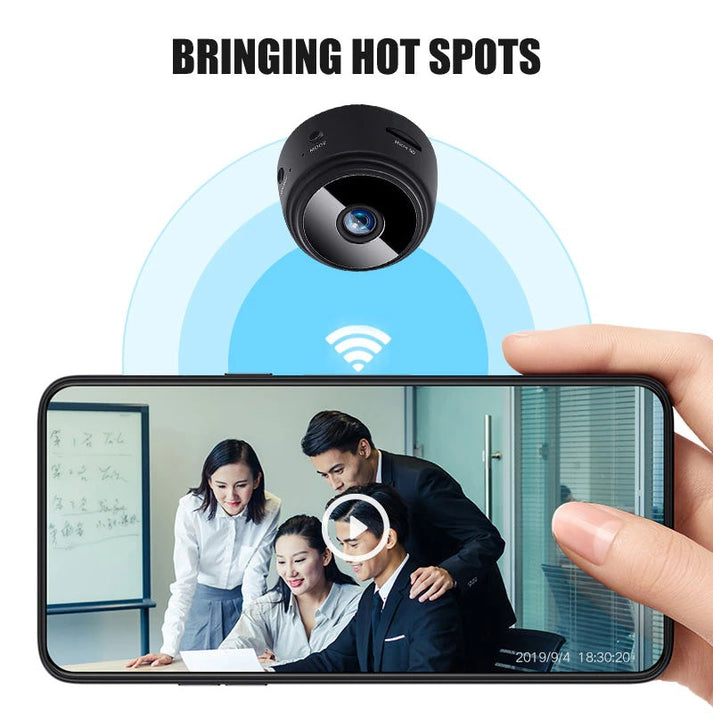Andowl Q-HQ36 Mini WiFi Indoor IP Web Monitor Camera 720p – Electromann SA