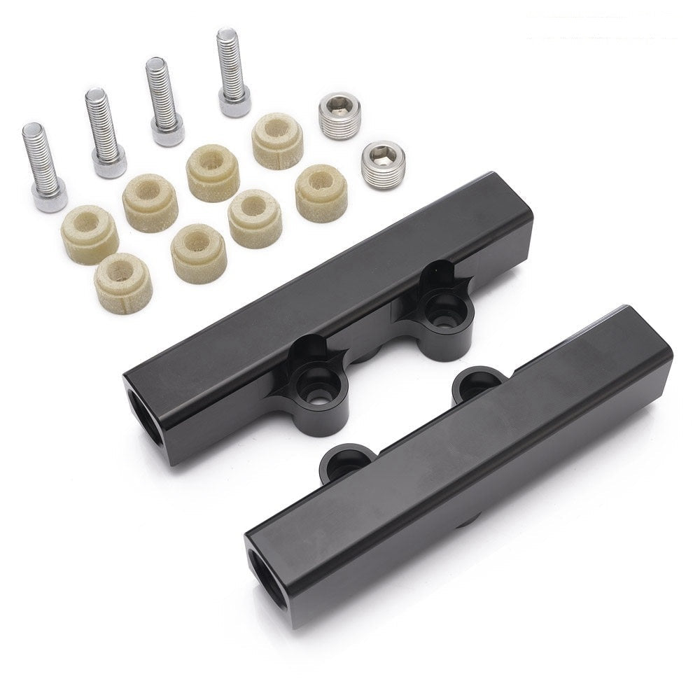 Top Feed Fuel Rails Billet Aluminum with AN8 Inlet and AN6 Return For ...