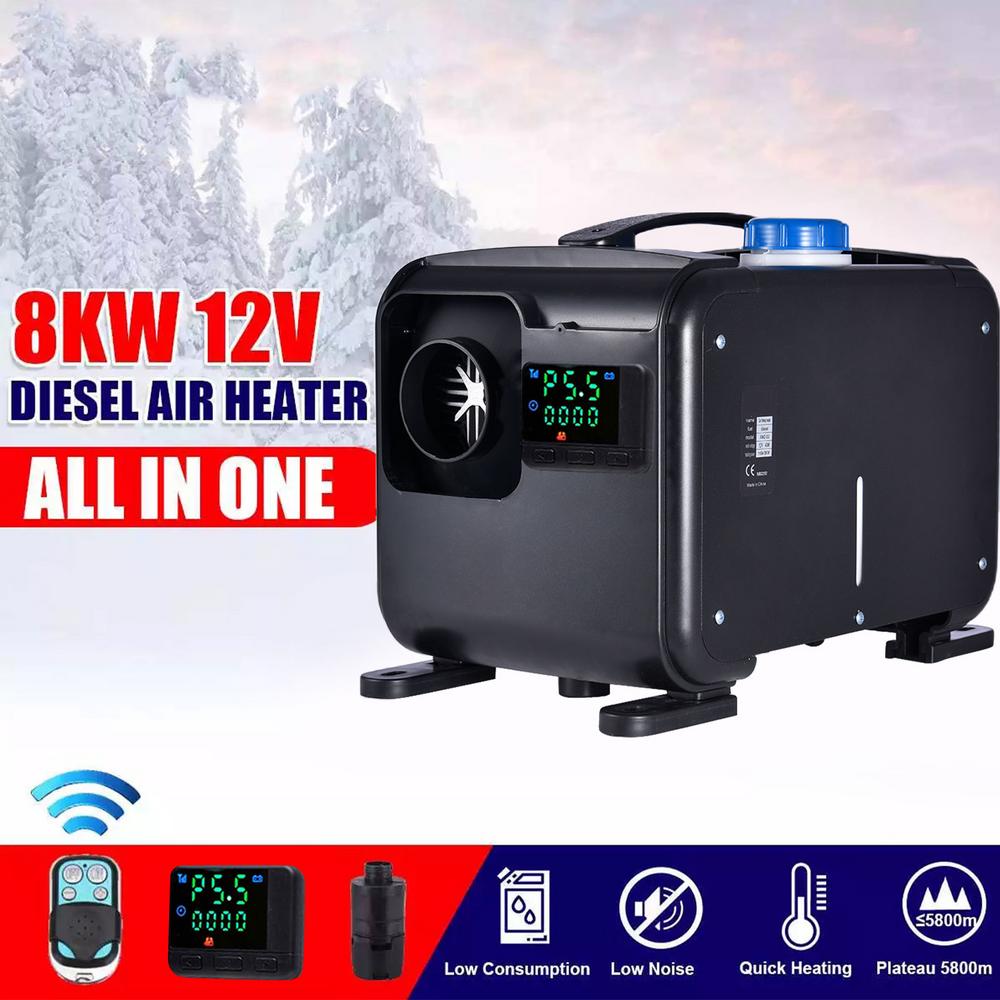 8000W 12V Diesel Powered Portable Home/Workshop/Car/Bus/Truck Heater S ...