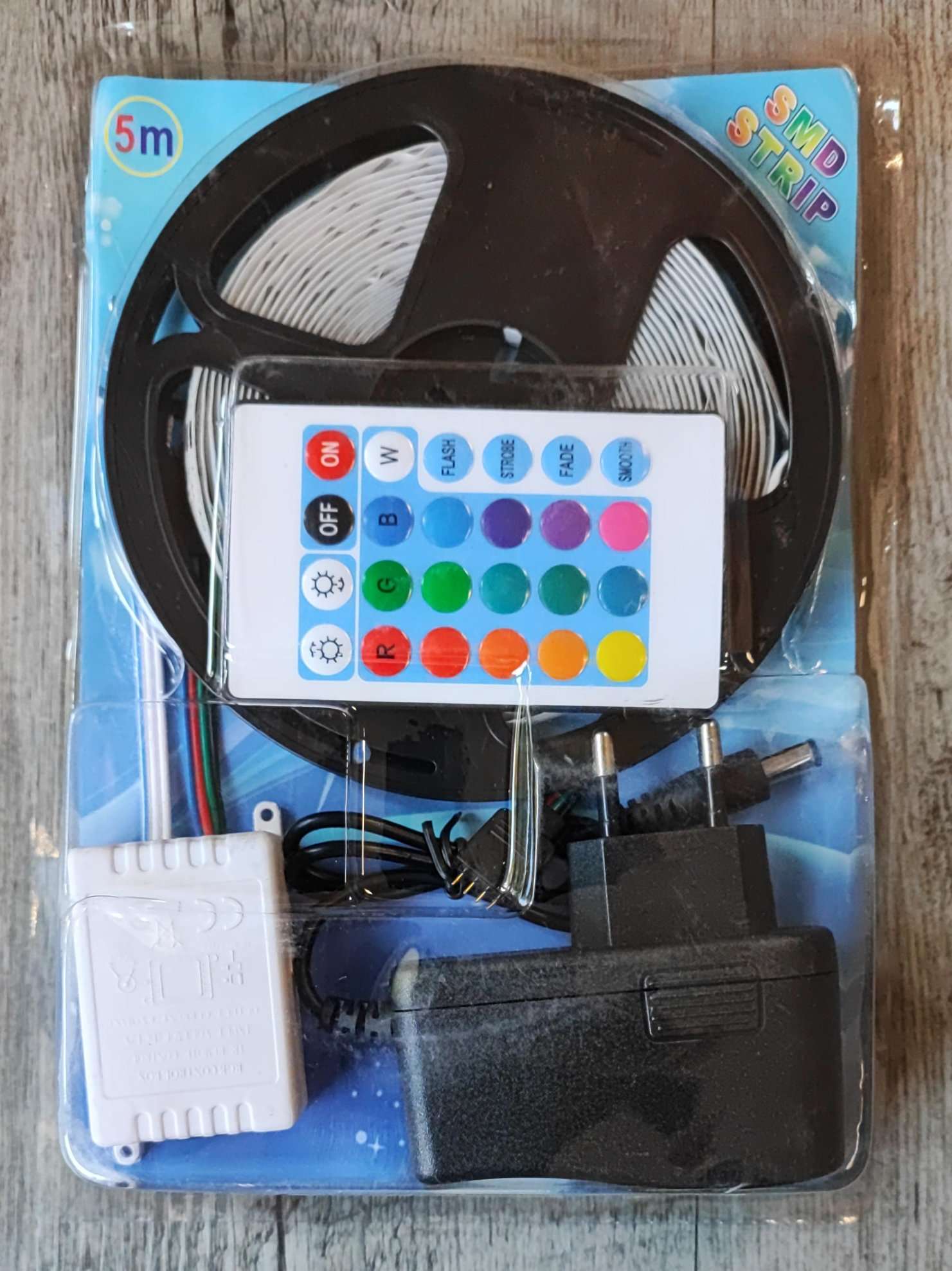 5m Weatherproof RGB LED Light Strip Kit - Versatile and Durable Lighti ...