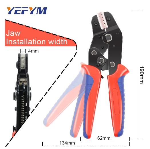 Crimping Pliers + 8 Jaws for Automotive Electrical Connectors ...