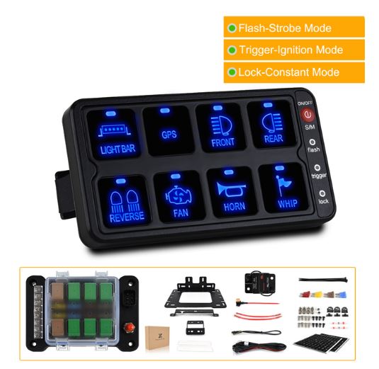 8 Way Touch Control Waterproof Switch Panel - Versatile and Reliable ...