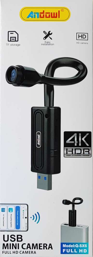 ANDOWL Q-SX6 4K HD Mini USB IP Camera DVR -ICASA Approved- (10006678 ...