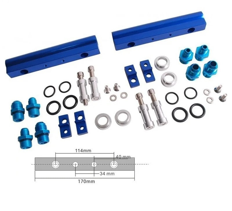 Aluminium Billet Top Feed Injector Fuel Rail Kit For SUBARU WRX/STI ...