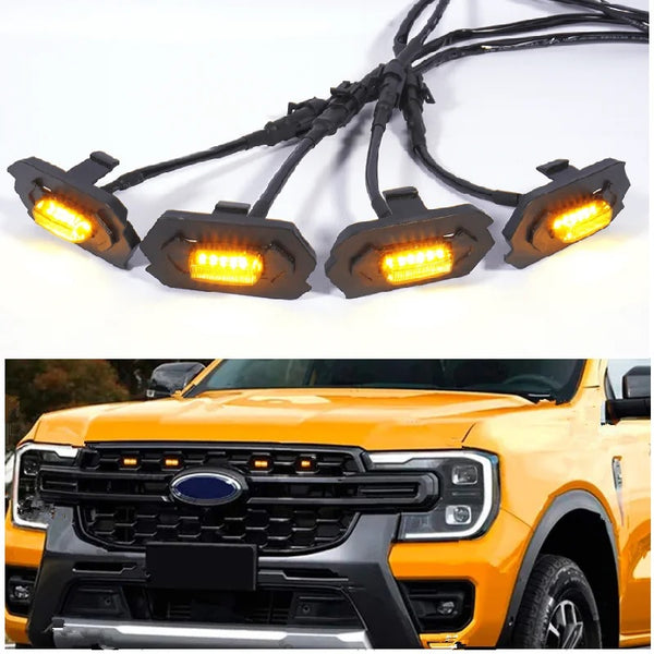 Grill Led Lights For Ford Ranger T9 Wildtrack/XLT - AMBER (10006899 ...