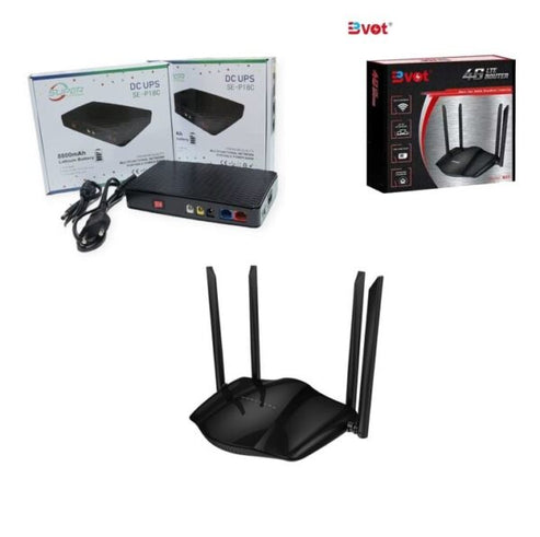 Bvot B27 Wireless Wifi Router 4G lite +SE-P18C 8800mah Mini UPS ...
