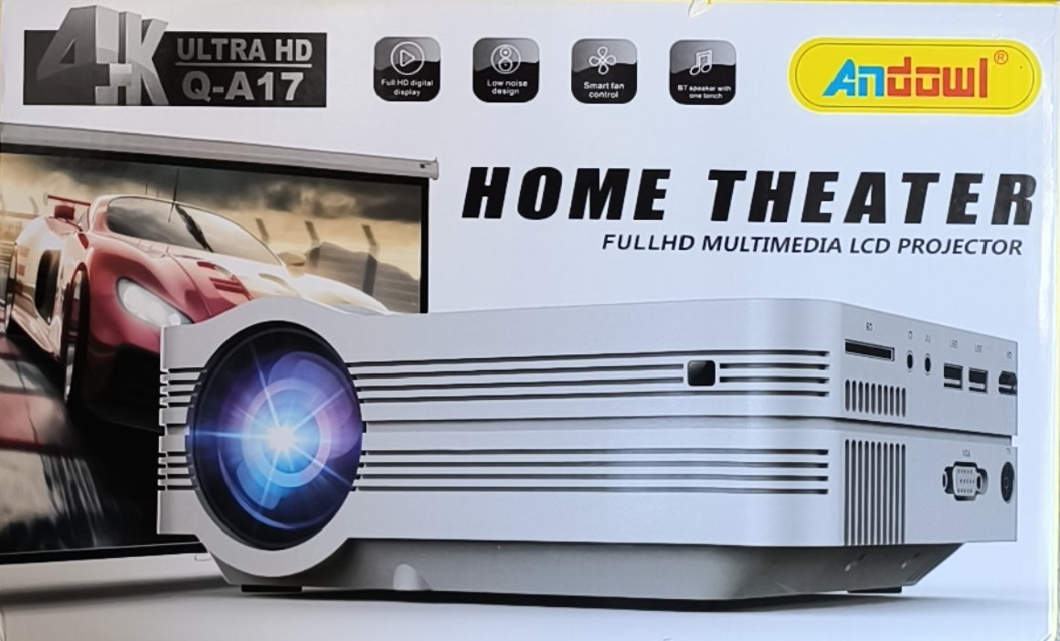 Andowl Q-A17 Ultra HD Home Theatre Multimedia LCD Projector ...