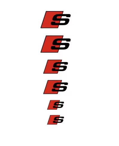6 Pack Brake Caliper Stickers Decal for Audi S-line (10007352 ...