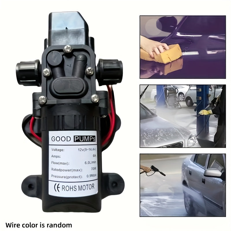 High-Pressure 12V DC Self-Priming Water Pump (PRE-ORDER) – Electromann SA