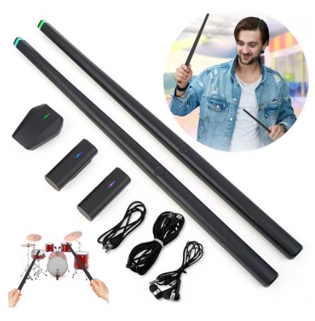 1 Set Somatosensory Virtual Air Drums Kit – Electromann SA