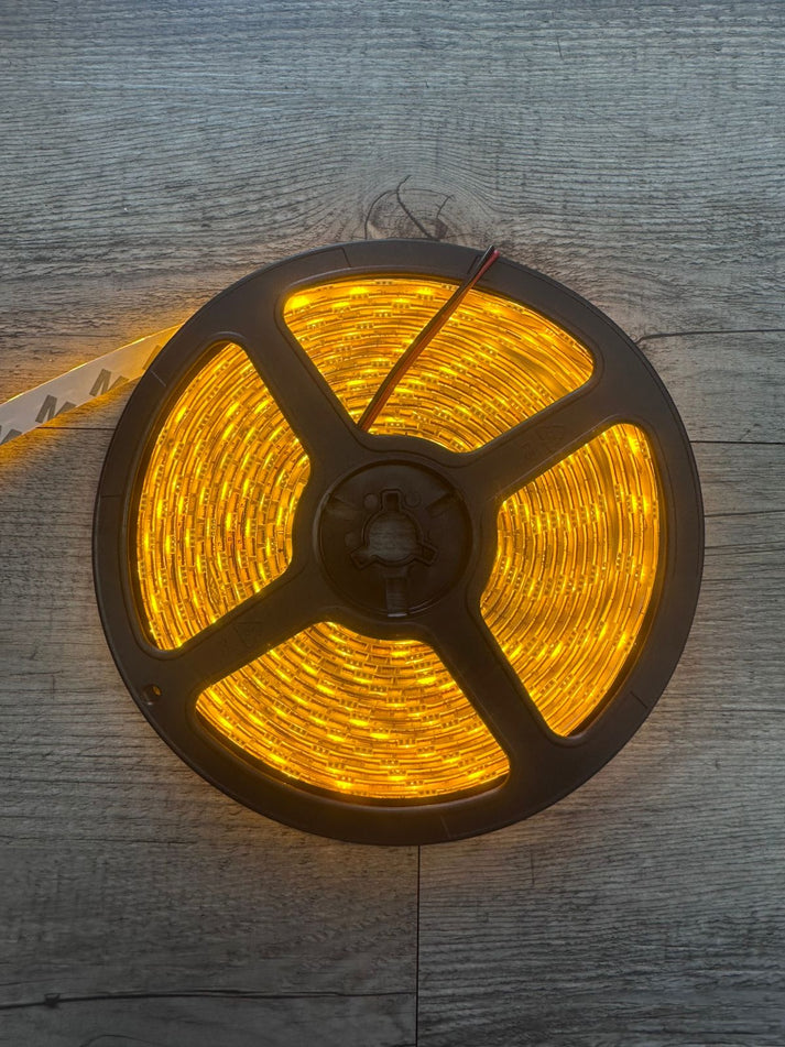 12v DC 5m 150 x 5050Led Chip Orange Weatherproof LED Light Strip Roll ...