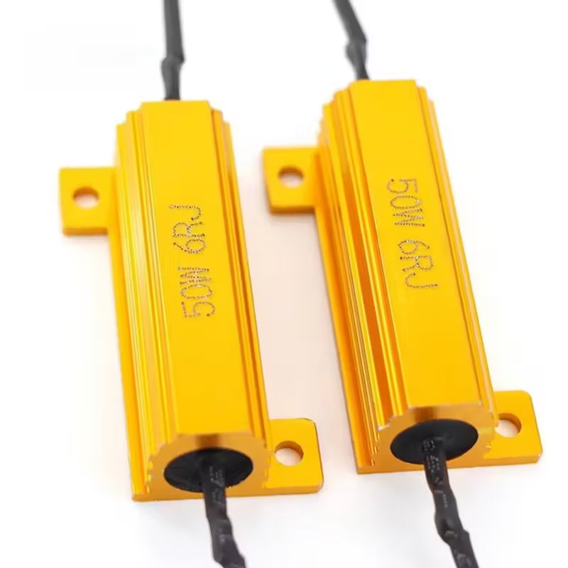 2Pc RX24 50W 6RJ Metal Aluminum Case High Power Resistor Set (10003528 ...